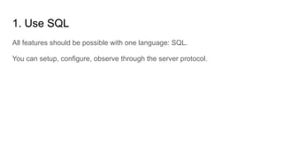 MySQL Usability Guidelines | PPT