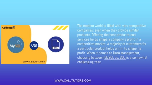 My sql vs sql | PPTX