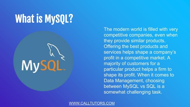 My sql vs sql | PPTX