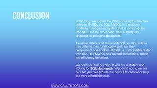 My sql vs sql | PPTX