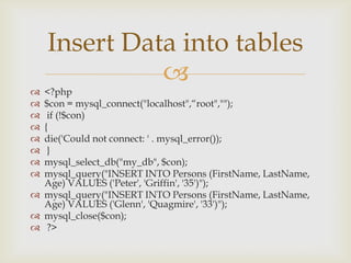 My_sql_with_php | PPTX