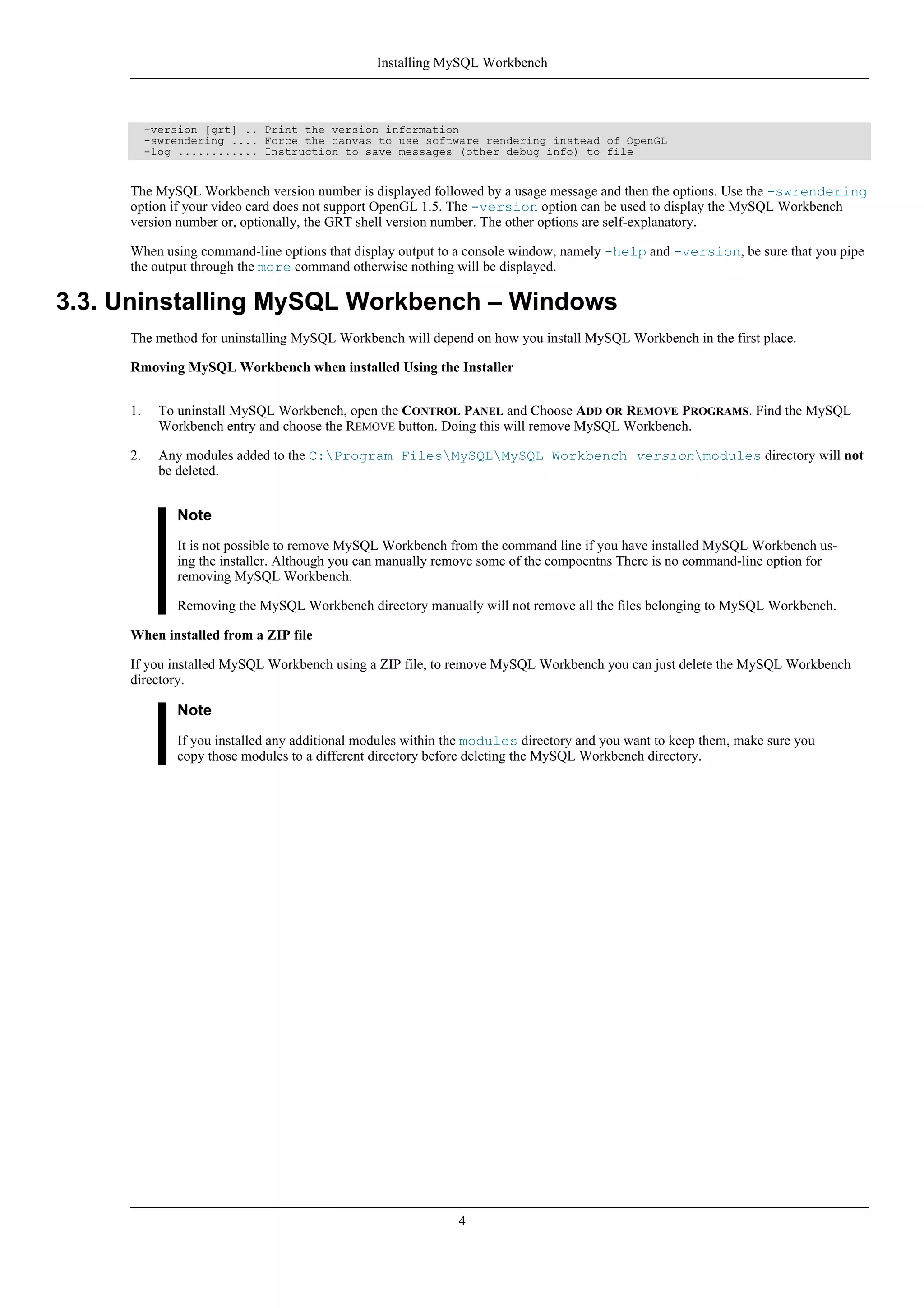 My sql workbench | PDF