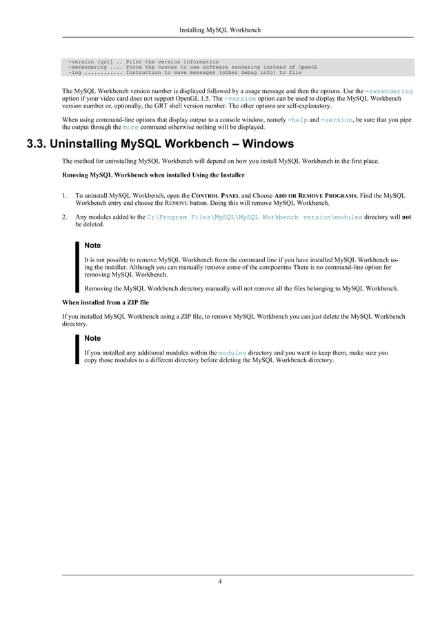 My sql workbench | PDF