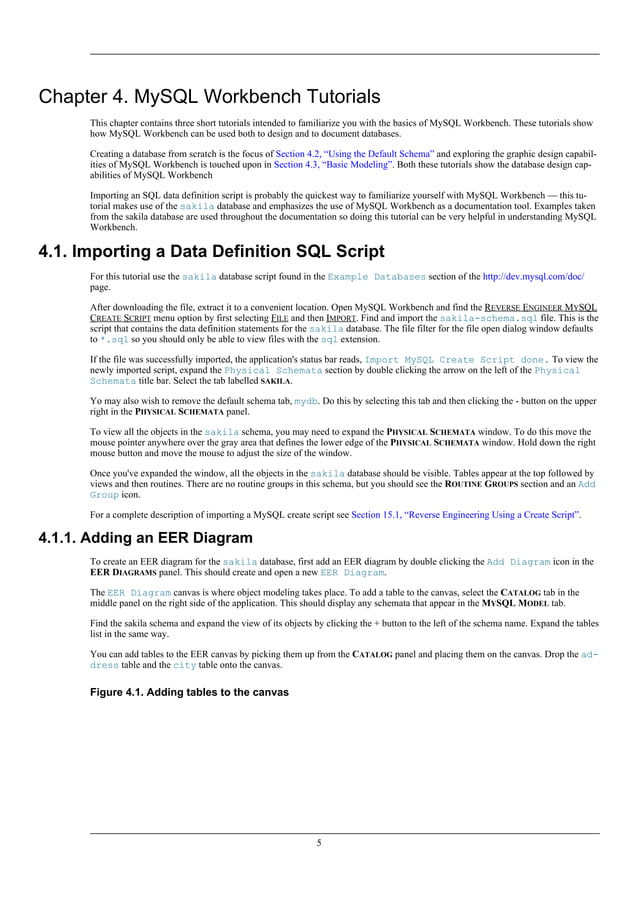 My sql workbench | PDF