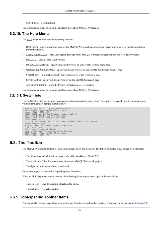 My sql workbench | PDF