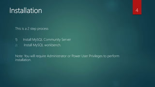 My Sql Work Bench | PPTX