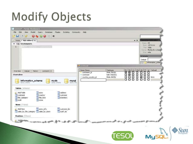 Mysql workbench 5 | PPTX