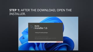 Mysql workbench community installation.pptx