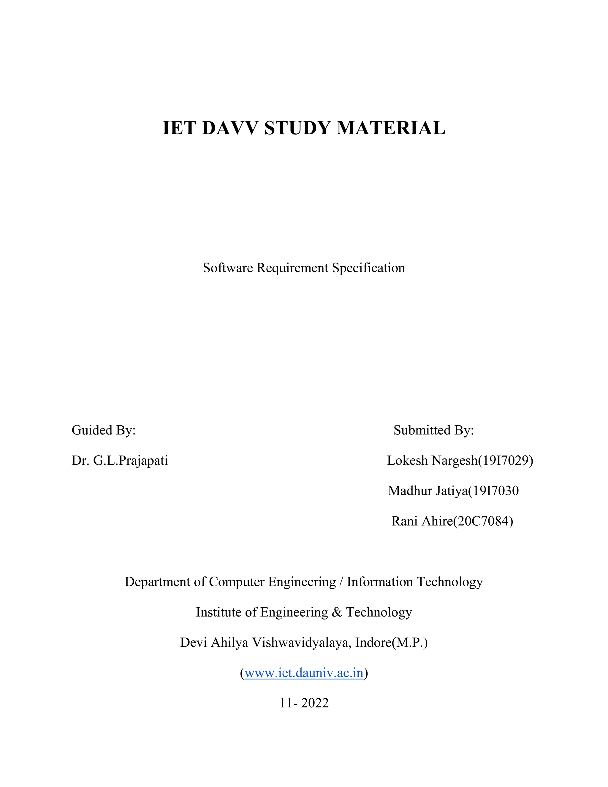 IET~DAVV STUDY MATERIALS SRS.docx