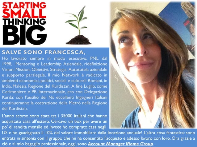 My Start Story: iRome Group with Coldwell Barker | PPT