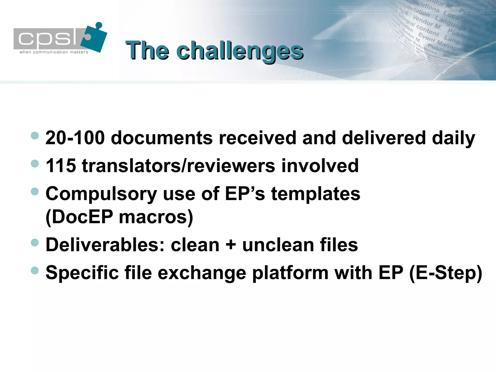 MyStep-CPSL Best practices on translation | PPT | Technology & Computing