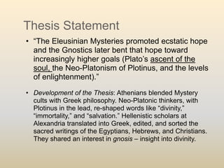 Lecture 4: Mysteries and Gnostic Gospels | PDF