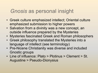 Lecture 4: Mysteries and Gnostic Gospels | PDF