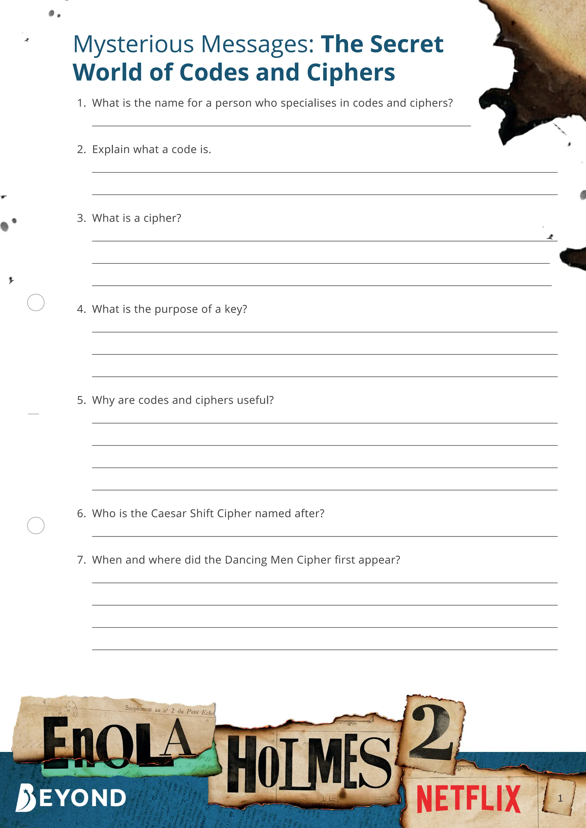 Mysterious Messages Comprehension MA.pdf