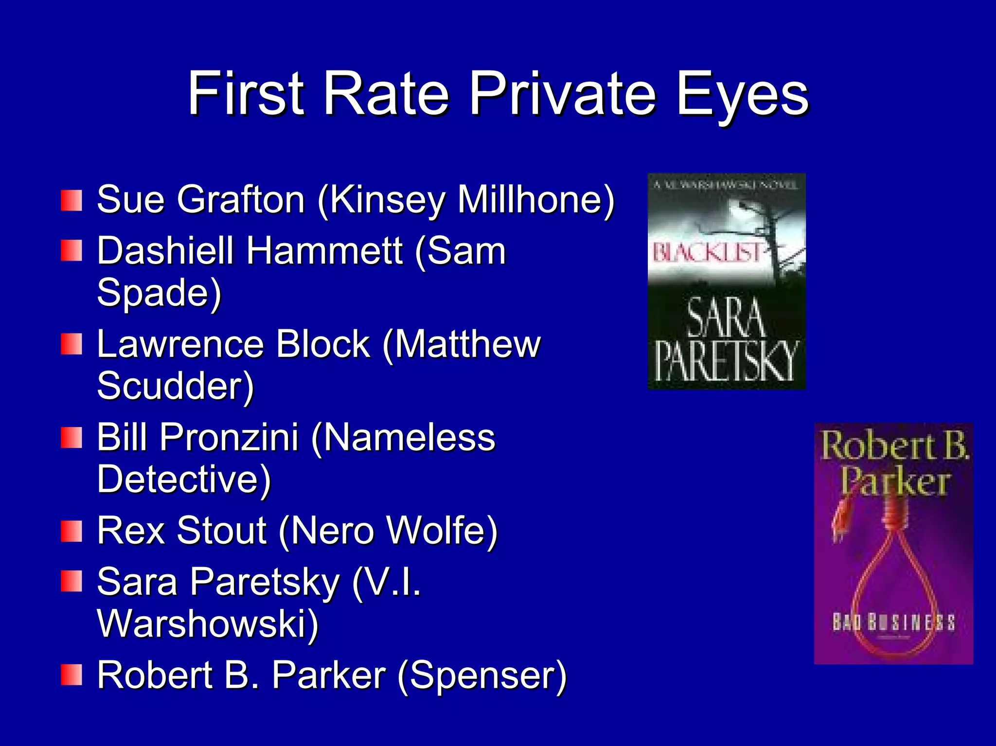 Reader's Advisory: Mystery | PDF