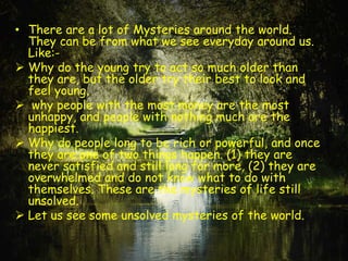 Mysteries of the world | PPTX