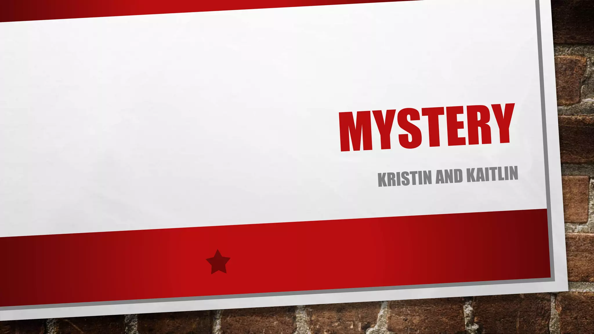 Mystery | PPTX