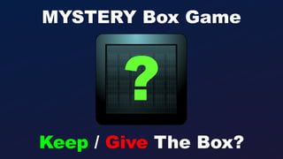 Mystery-Box-Template for games and motivations | PPTX