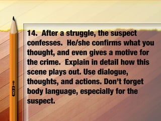 Mystery Writing Lesson | PPT