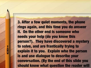 Mystery Writing Lesson | PPT