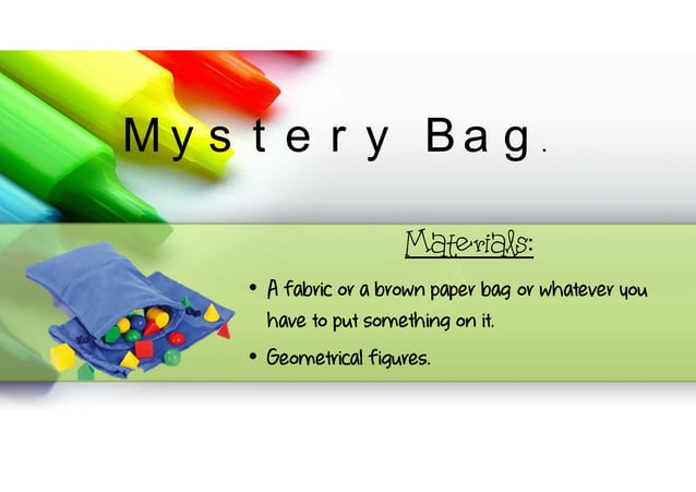 Mystery bag hisca tapia. | PDF | Primary Education | Education