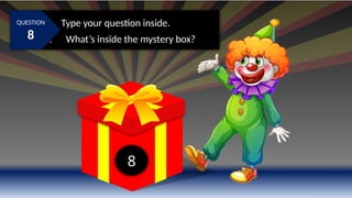 Mystery box, for lesson motivation games | PPTX