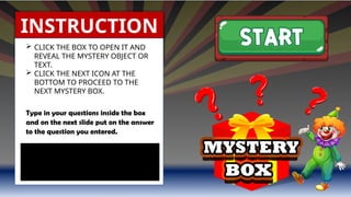 Mystery Box Powerpoint Template.pptxjklljlkj;j; | PPTX
