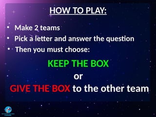 MYSTERY BOX TEMPLATE - Quiz Game on Powerpoint | PPTX