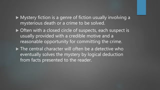 Mystery Fictions | PPTX