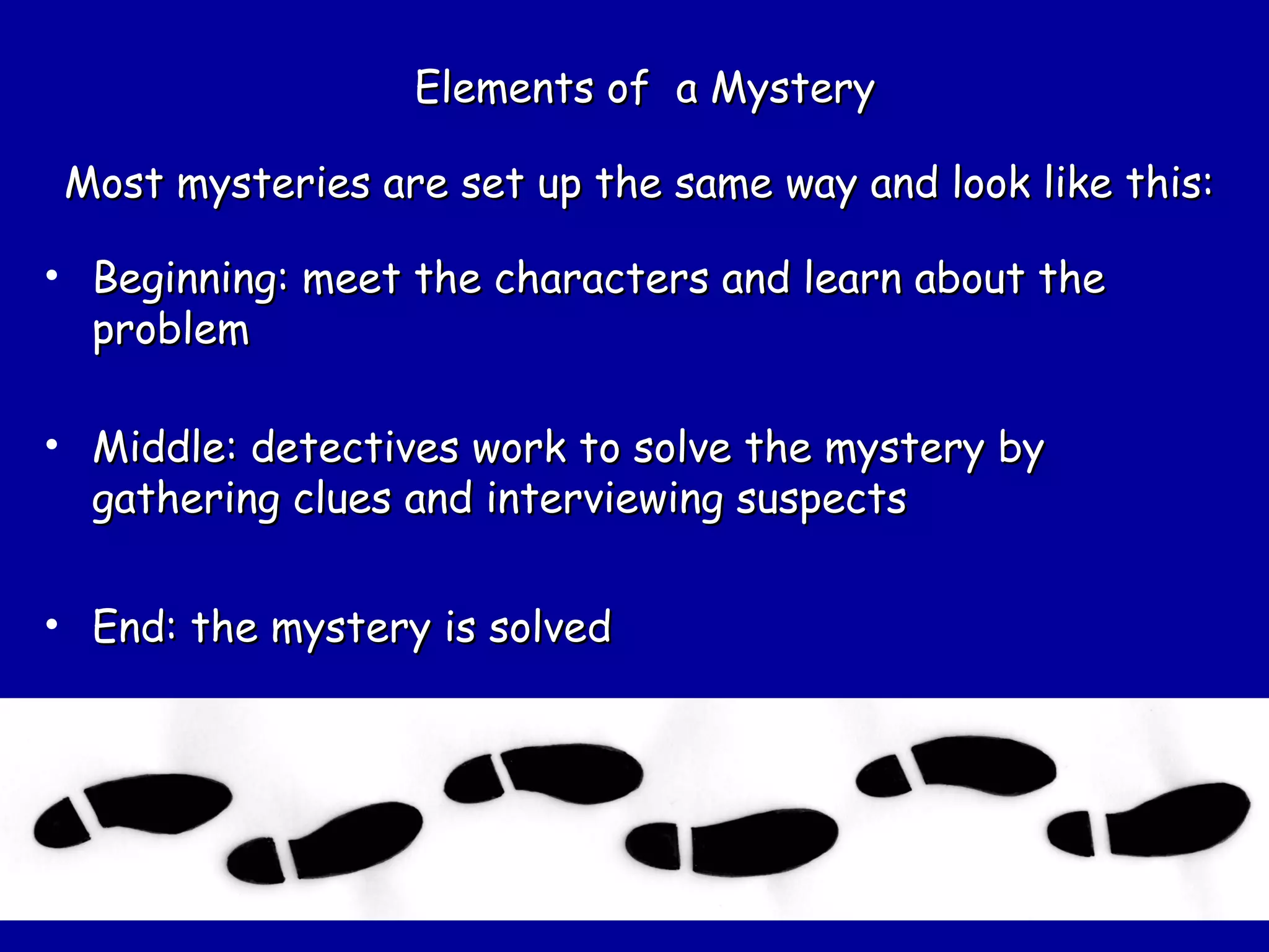 Mystery Genre Grade 3Genre | PPT