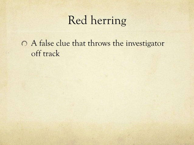 Mystery Genre Terms & Vocabulary | PPTX