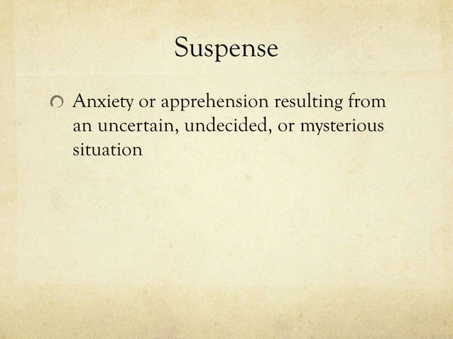 Mystery Genre Terms & Vocabulary | PPTX