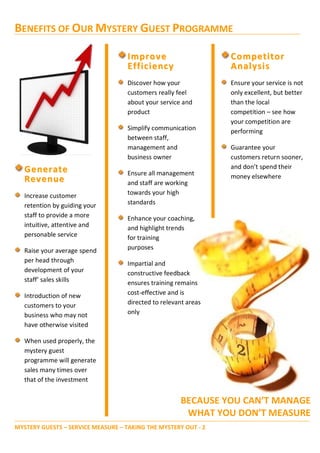 Service Measure: Taking the mystery out of mystery shopping | PDF