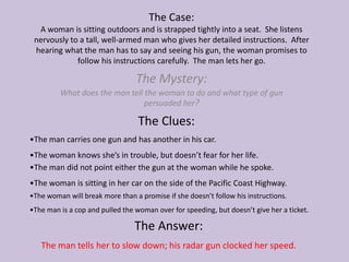 Mystery Inference examples in Literature | PPTX