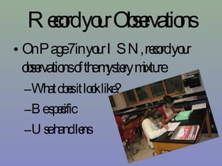 Mystery Mixture | PPT