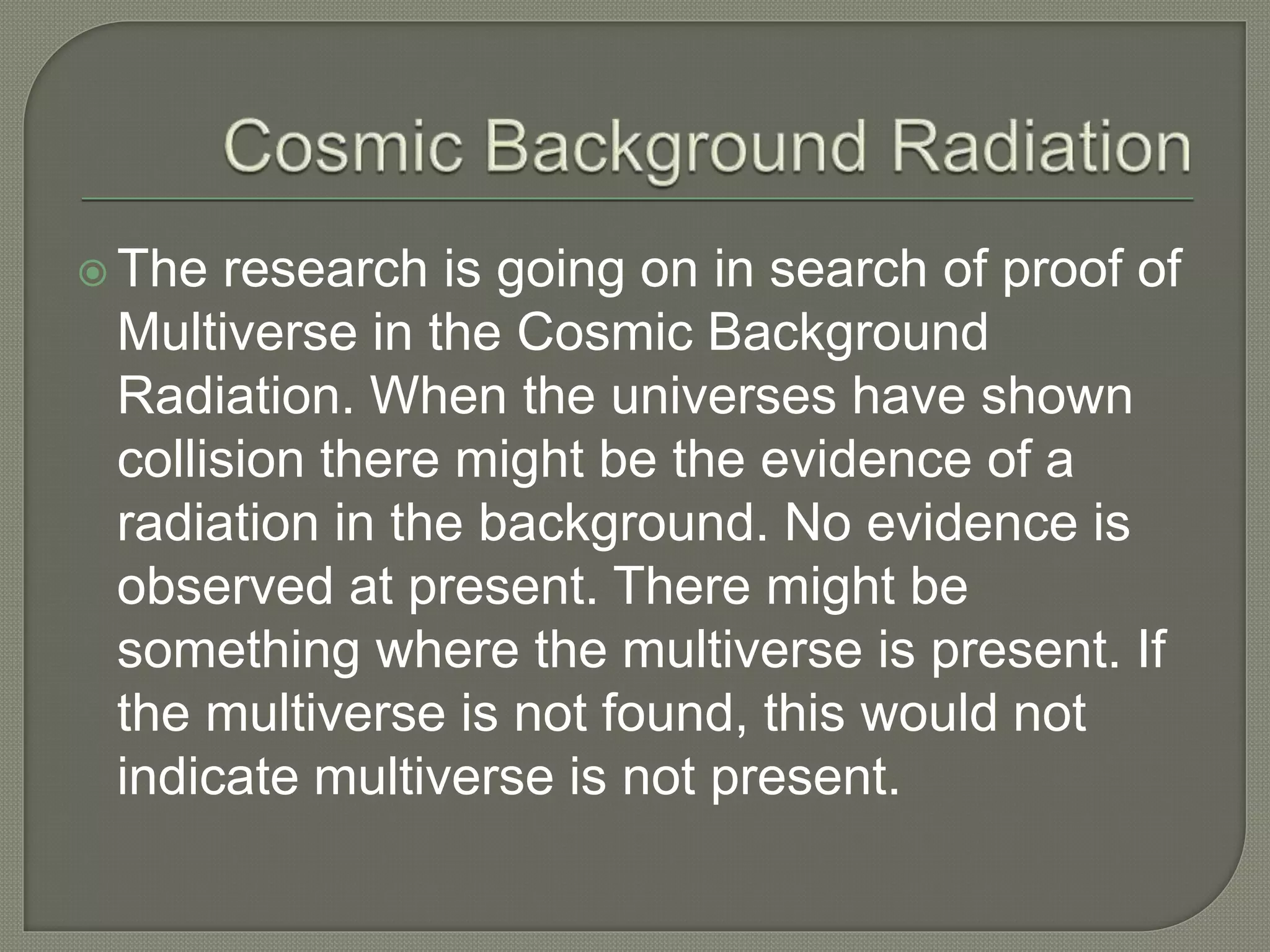 Mystery of Parallel Universe | PPTX