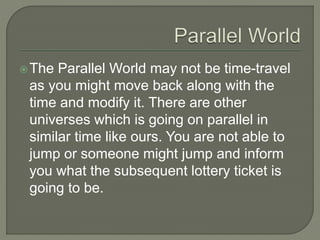 Mystery of Parallel Universe | PPT