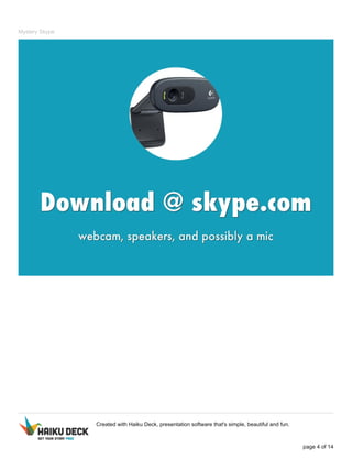 Mystery skype | PDF