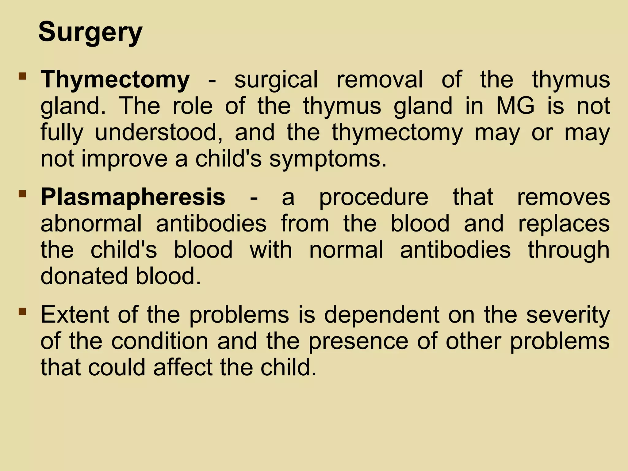 pharmacology of myasthenia gravis | PPT