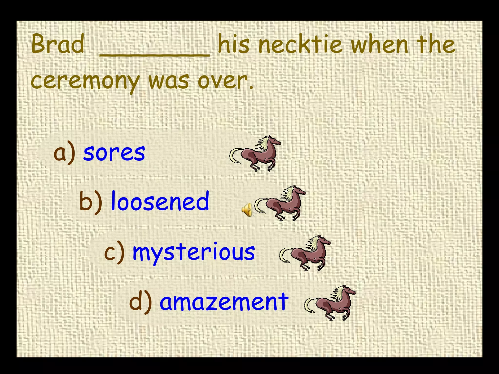 Mystic Horse Vocabulary Powerpoint | PPT