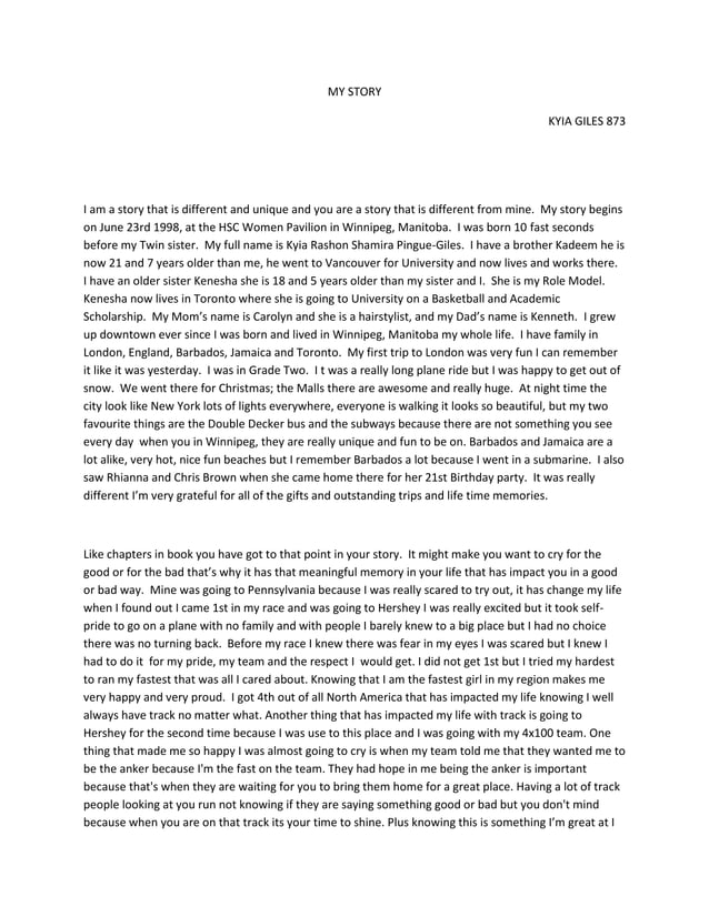 Kyia's my story | PDF