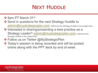 My strategicplan.strategyhuddle.022410 | PPT