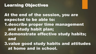 MY STUDY PLAN, MY GUIDE- HOMEROOM GUIDANCE 7 | PPTX