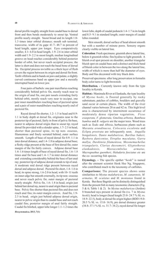 Mystus heoki & m. indicus two new fish species | PDF