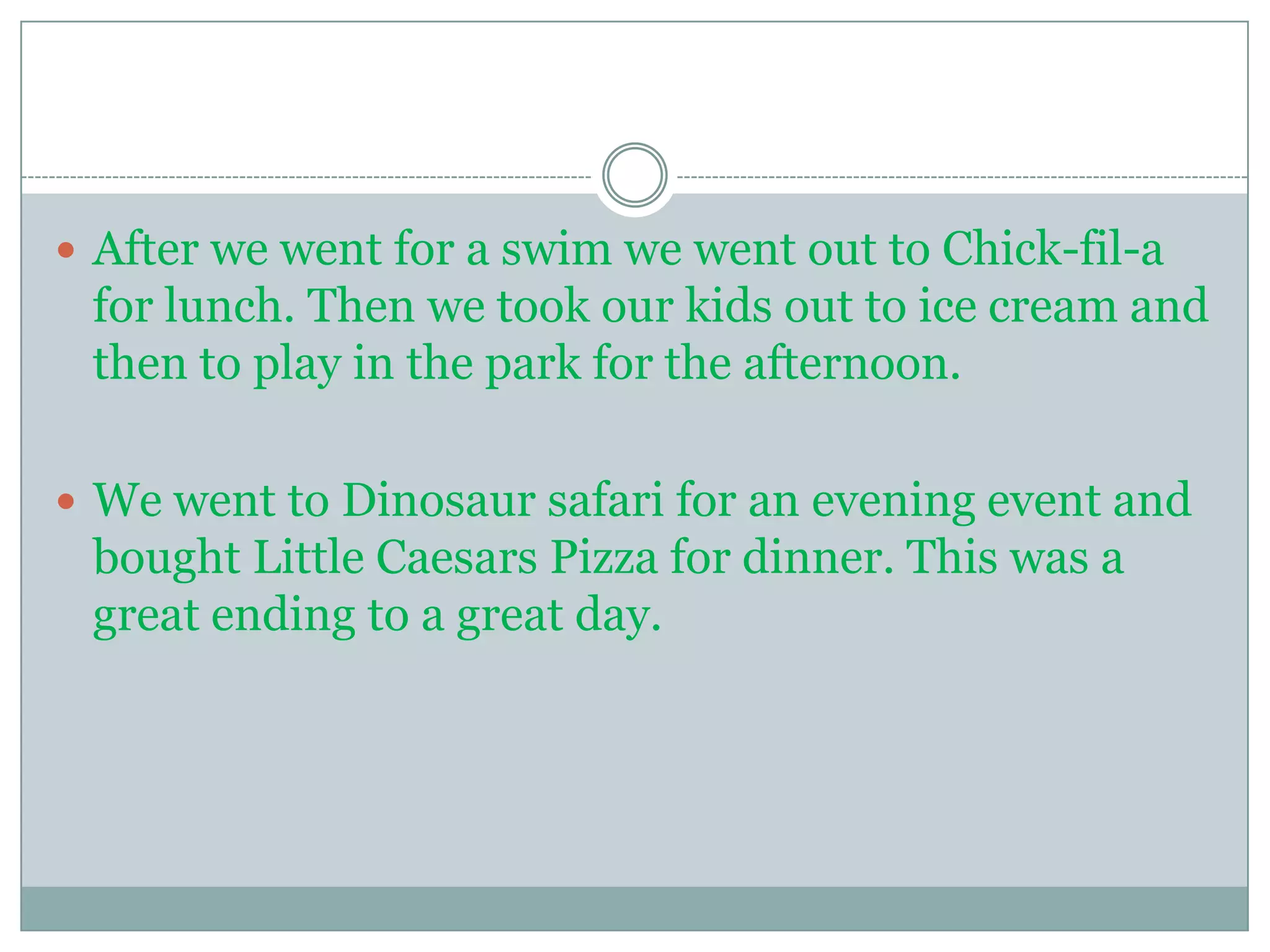 My summer vacation | PPTX