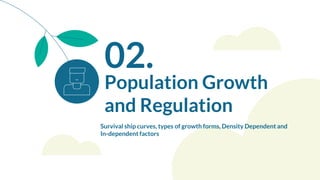 Concept of Carrying capacity, Population growth and Regulation ...