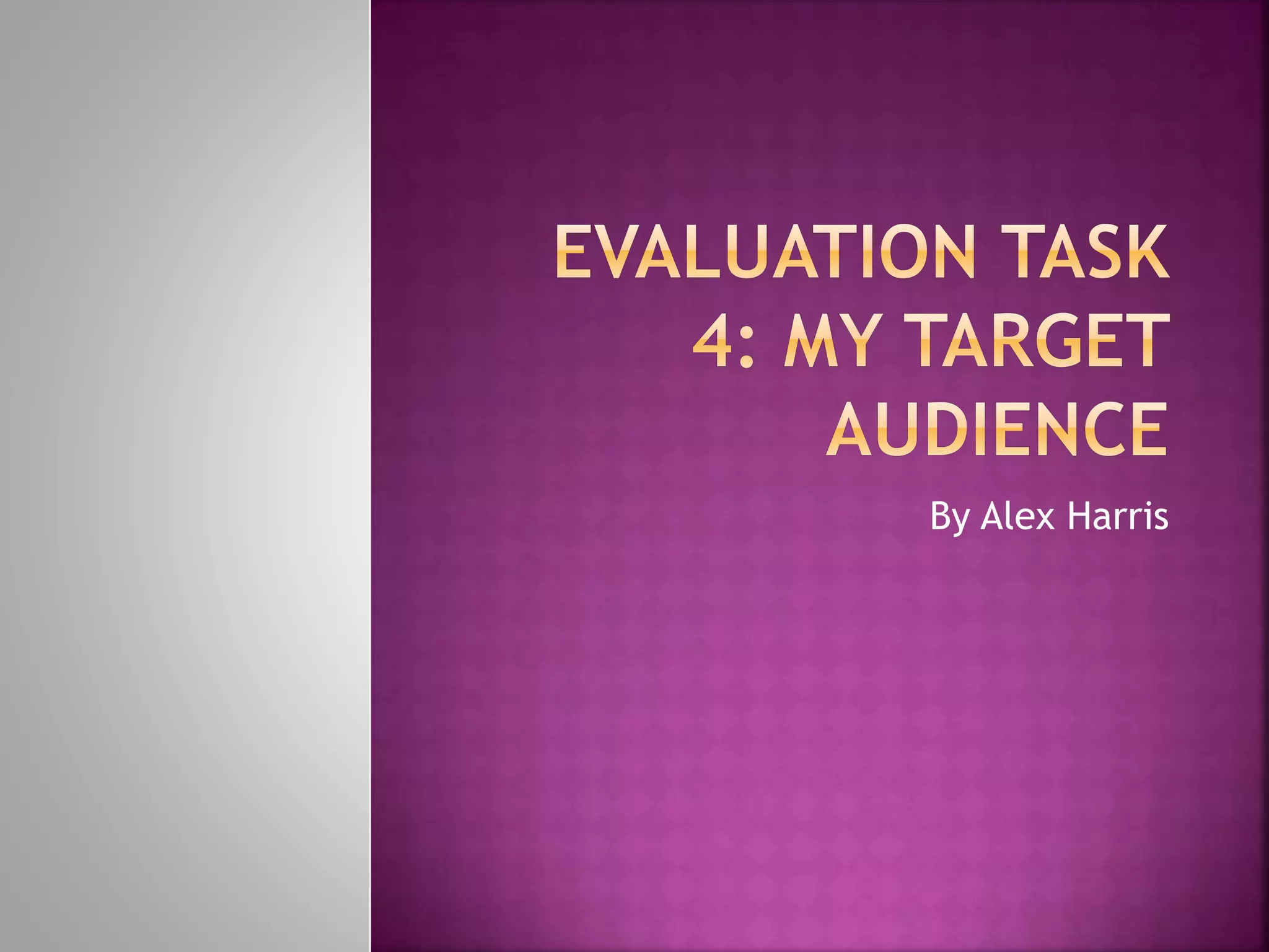 My target audience | PPTX