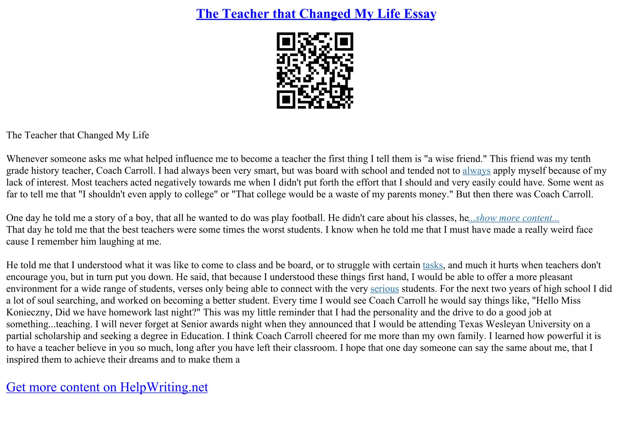 My Teacher | PDF