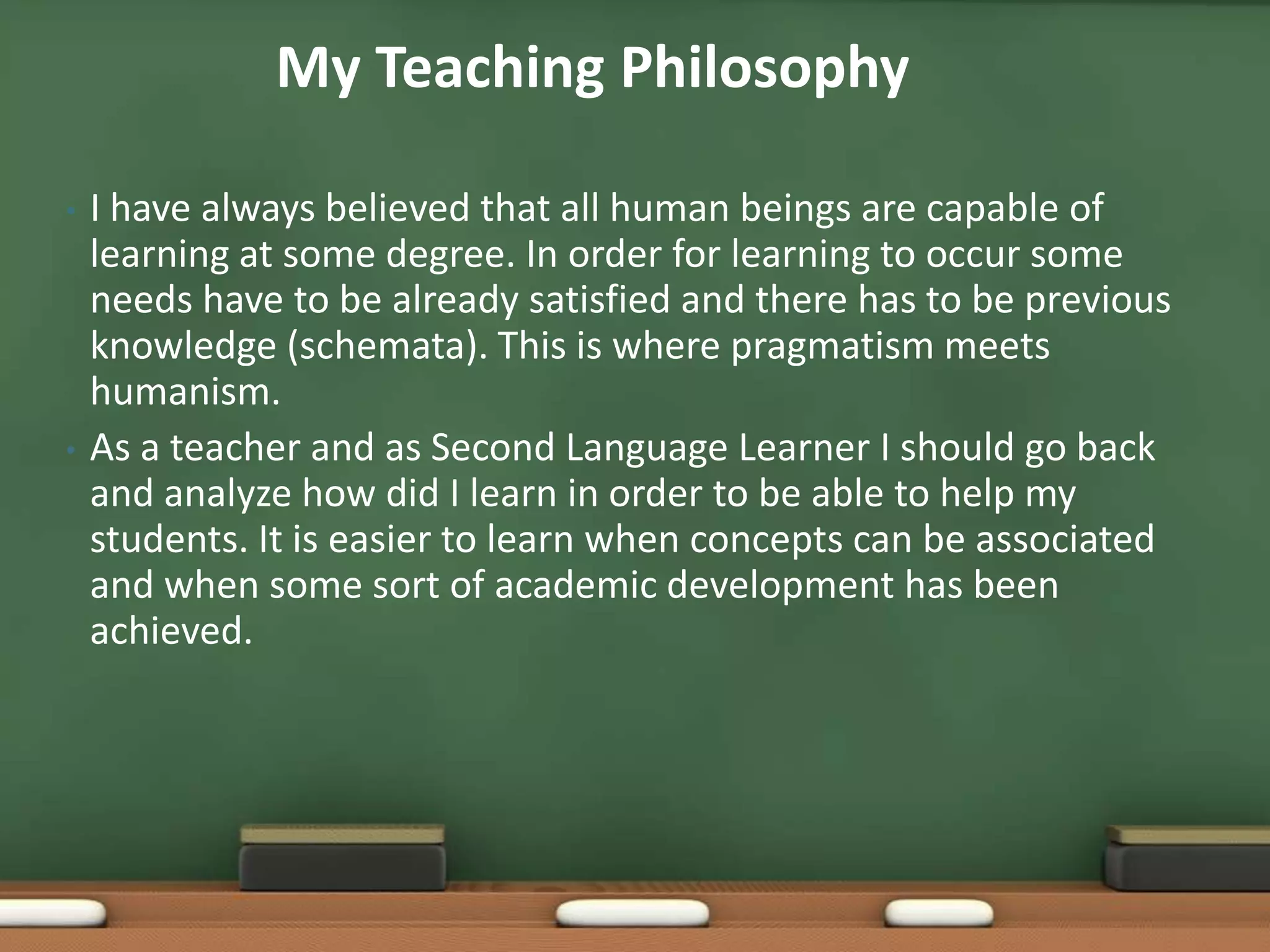My teaching philosophy | PPTX