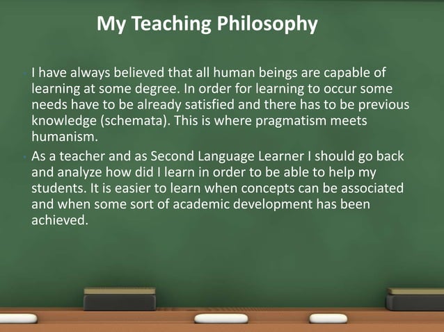 My teaching philosophy | PPT